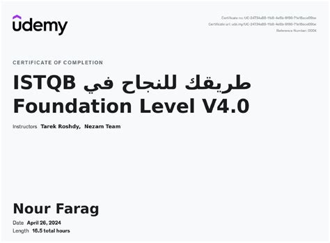 Nour Farag On Linkedin Istqb Softwaretesting Qualityassurance Professionaldevelopment Udemy