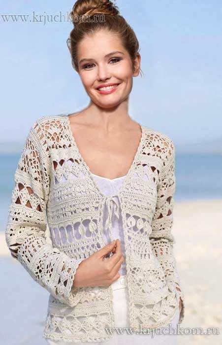 Вязание жакет кардиган пиджак лето Crochet Coat Crochet Cardigan Crochet Clothes