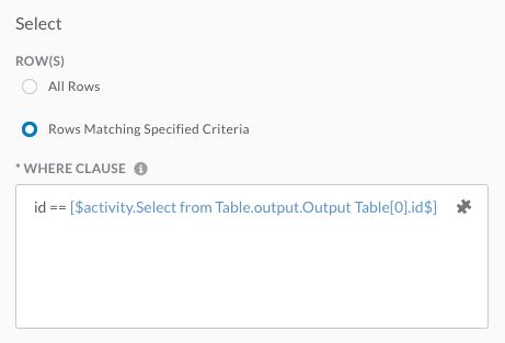 Update Row In Table