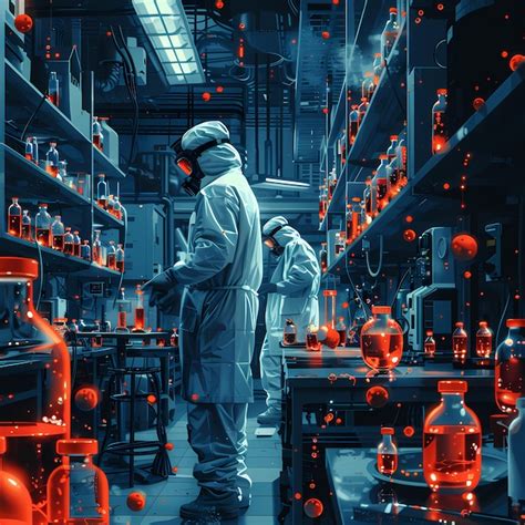 Forensic Chemist At Work Premium Ai Generated Image
