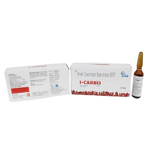 Allopathic IRON SUCROSE INJECTION (I-CARB S) at ₹ 220.00/piece in Sas ...