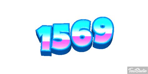 1569 Number Animated  Logo Designs