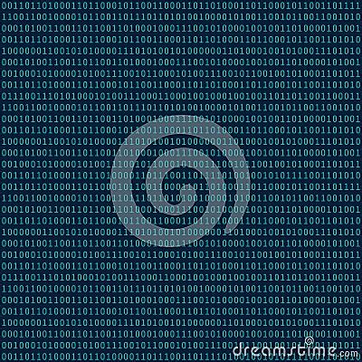 Digital Matrix Bits Pattern Ones And Zeros Abstract Modern D