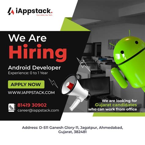 Iappstack Solutions On Linkedin Androiddeveloper Career Openings Ahmedabad Fresher Cv