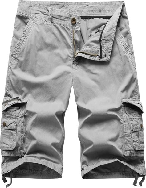 Dgwz Mens Cargo Shorts Twill Cotton Multi Pocket Relaxed Fit Hiking Outdoor Camo Cargo Shorts