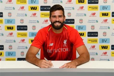 [photos] First Pics Of Alisson Becker In Liverpool Kit After Completing