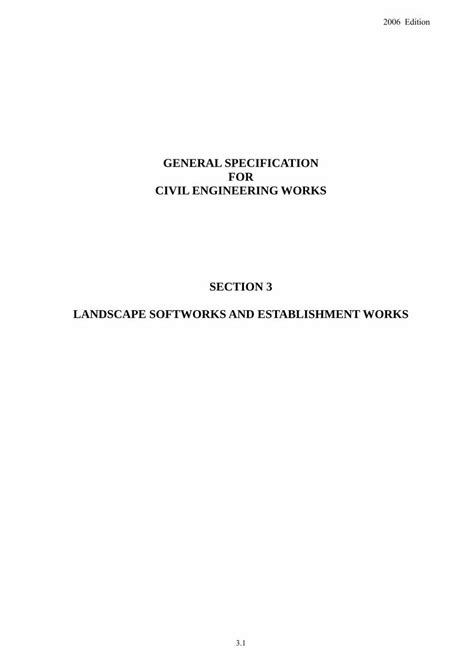 Pdf General Specification For Civil Engineering Works Section