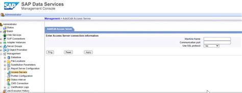 SAP Data Services Access Server Error BODI SAP Basis World