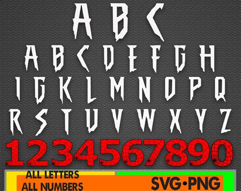 Spider Letters Alphabet Spider Numbers Birthday Party Digital Printable