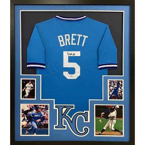 George Brett Framed Signed Jersey Beckett Autographed Signed Kansas