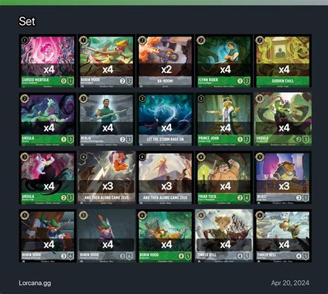 Set Lorcana Deck Disney Lorcana