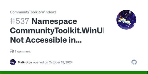 Namespace Communitytoolkitwinuicontrols Not Accessible In Recent