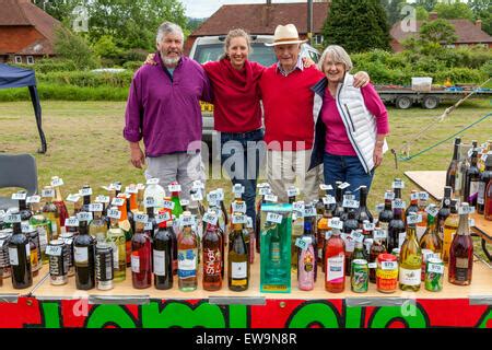 A Traditional Tombola Stall At The Annual High Hurstwood Village Fete