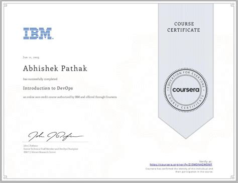 𝗖𝗼𝗺𝗽𝗹𝗲𝘁𝗲𝗱 𝘁𝗵𝗲 𝗜𝗻𝘁𝗿𝗼𝗱𝘂𝗰𝘁𝗶𝗼𝗻 𝘁𝗼 𝗗𝗲𝘃𝗢𝗽𝘀 𝗰𝗼𝘂𝗿𝘀𝗲 𝗯𝘆 𝗜𝗕𝗠 𝗼𝗻 𝗖𝗼𝘂𝗿𝘀𝗲𝗿𝗮