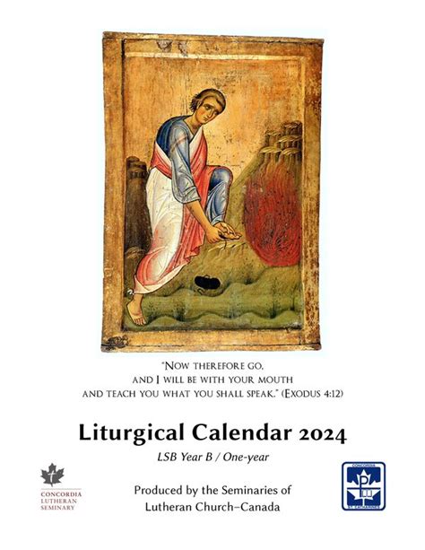 Liturgical Calendar 2024 Concordia Lutheran Theological Seminary