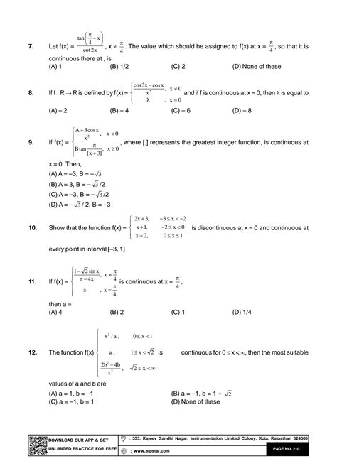 Solution Math Continuity Differentiability Jee Mains And Adv 2024