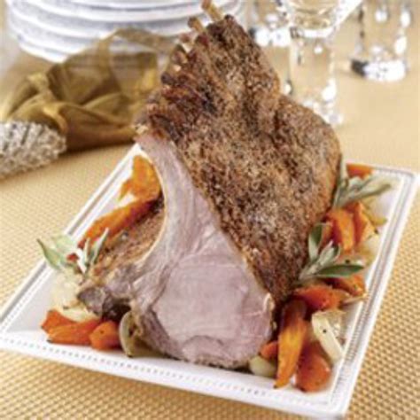 Roast Pork With Bone In Recipe All Natural Pork Loin Roast Bone In