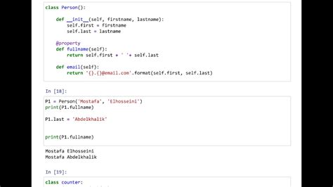 Data Management Using Properties Learning Oop Using Python 🐍 Youtube