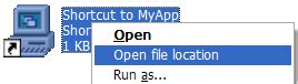 How To Add Open File Location Right Click Option In Windows Xp