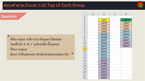 Excel Nana ตอบคำถาม Excel Top Of Each Group