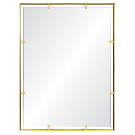 Mirror Home Rectangle Patten Clip Wall Mirror Paynes Gray