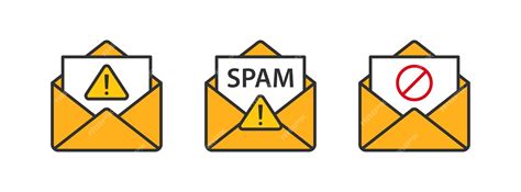 Premium Vector Spam Email Icon Virus Mail Message Symbol Malware