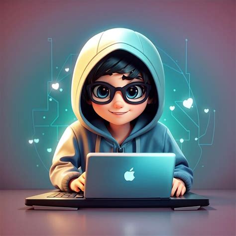 Premium Photo Anonymous Hacker Alert Cartoon Illustration Of Cyber