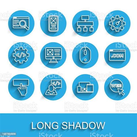 Vetores De Definir Linha Teclado Desenvolvimento Frontend Ui Ou Ux