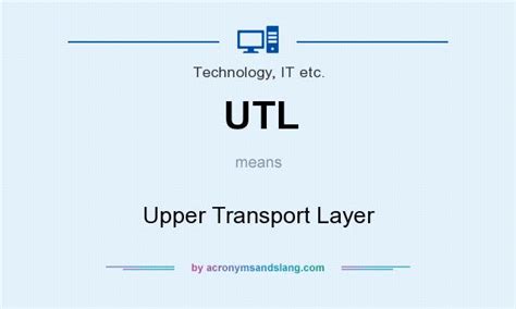 Utl Upper Transport Layer In Technology It Etc By