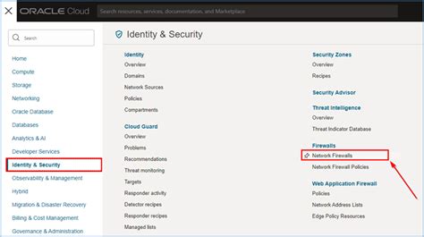 Oracle Cloud Infrastructure Network Firewall으로 웹사이트 및 애플리케이션 보호