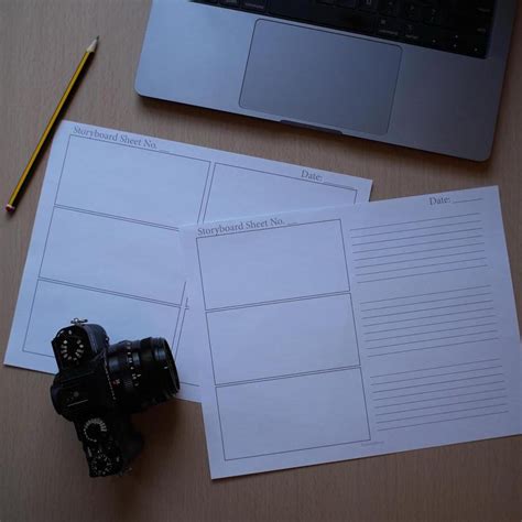 Storyboard Template Script Visualization Digital Storyboard A