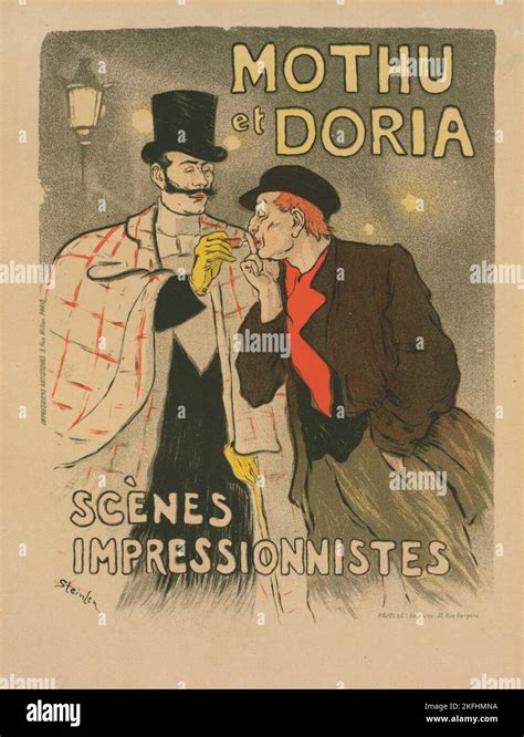 Affiche Pour Les Scènes Impressionistes Mothu Et Doria C1896