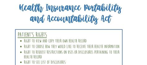 Hipaa Notes Hipaa Information Sheet Hipaa Reference Sheet Etsy