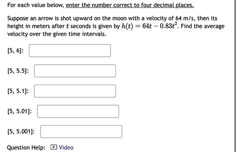 Solved For Each Value Below Enter The Number Correct To Chegg