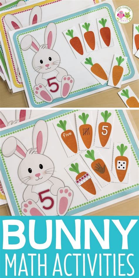 Easter Bunny Math Activities Centers Easter Egg Counting Numbers 1 10