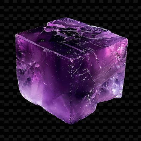 A Cube Of Purple Cube With A Purple Base And The Word Ice On It