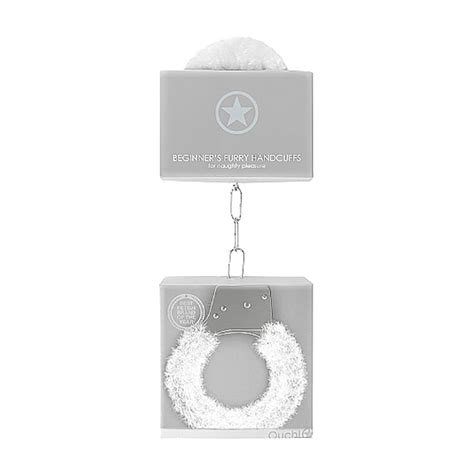Ouch Beginners Handcuffs Furry White