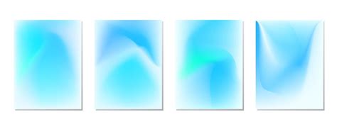 Set Gradient Liquid Color Poster Backgorund Design Template Good For