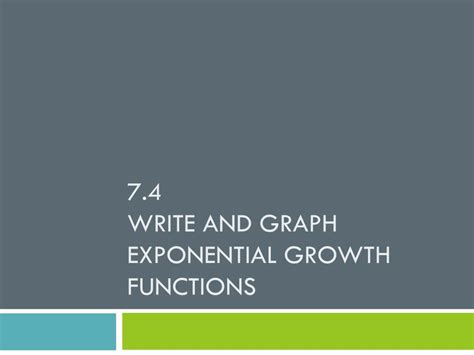 PPT Chapter 7 Exponents And Exponential Functions PowerPoint Presentation ID 2302825