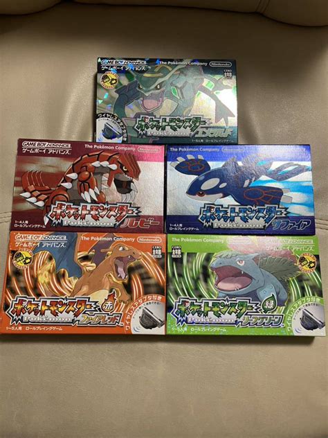 【やや傷や汚れあり】ポケットモンスター ルビー サファイア エメラルド リーフグリーン ファイアレッド ゲームボーイアドバンス Gba