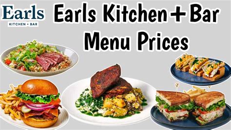 Earls Kitchen Bar Menu With Prices 2025 Canada Updated