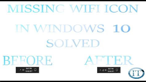 Missing WiFi Icon In Windows Solved YouTube