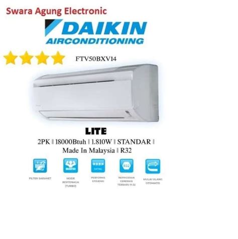 Jual Ac Split 2 Pk Daikin Type Ftv50bxv14 Free Pemasangan And Bahan