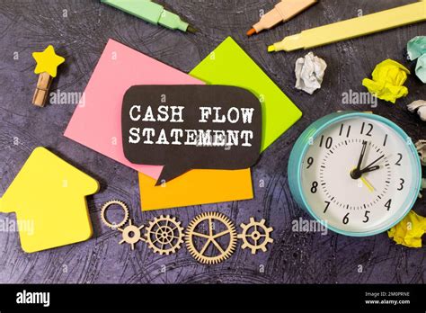 Cash Flow Statement Text Write On A Paperwork Isolated On Office Desk