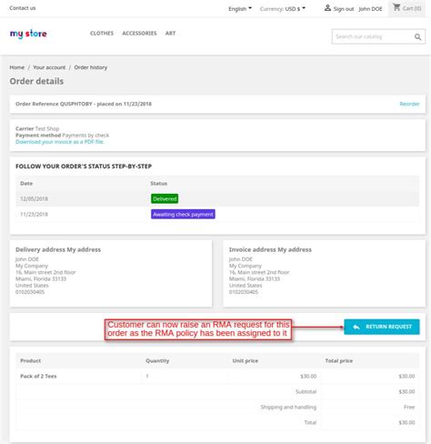 Prestashop Marketplace RMA Order Return Management Module