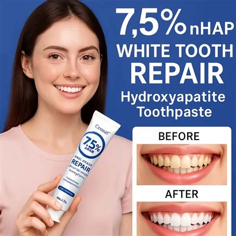 7 5 Hydroxyapatite Toothpaste Teeth Whitening Toothpaste Hyaluronic Acid Reduces Plaque Tooth
