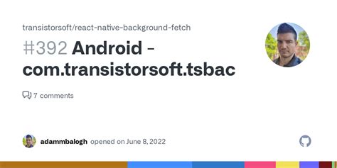 Android Comtransistorsofttsbackgroundfetchbgtaskerror · Issue