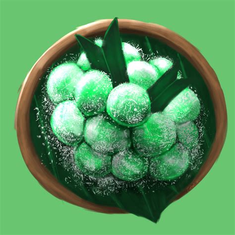 Klepon Indonesian Traditional Food Food Illustration Ilustrasi