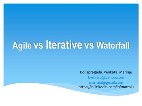 Agile Vs Iterative Vs Waterfall Pdf