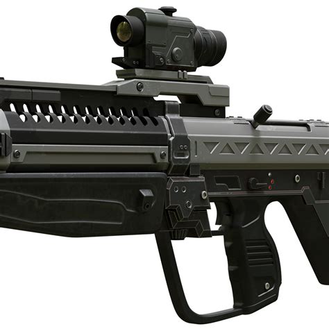 Halo Reach Dmr 3d Print Model Wireframe